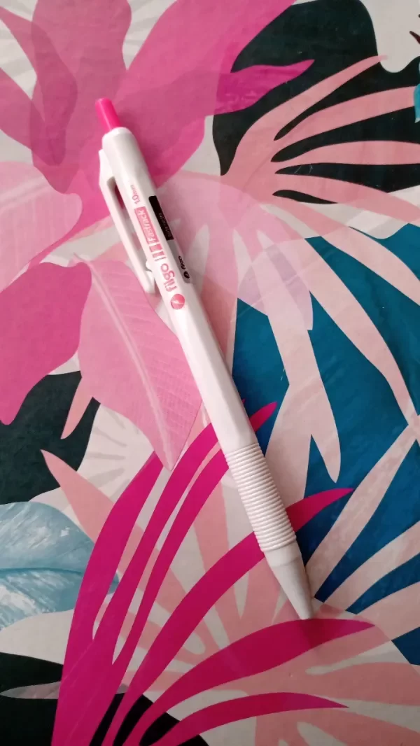 Lapicera retractil color blanca tinta azúl - hsunflower store