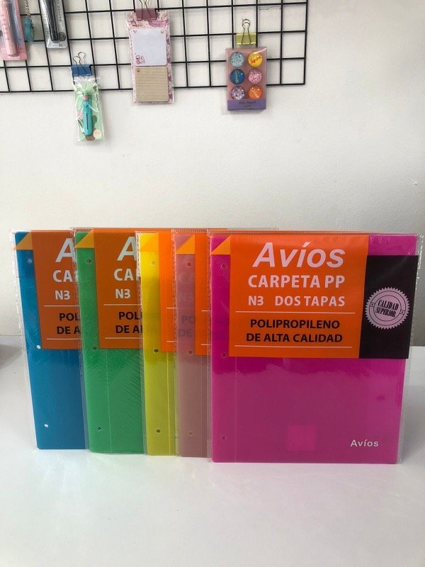 Carpetas Plásticas Avíos 2 Tapas - Tienda3