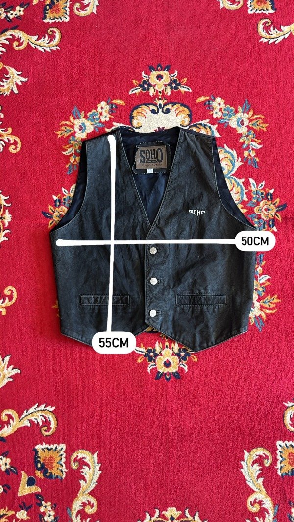 Chaleco de cuero Soho TM - Le Garage Di Tutti