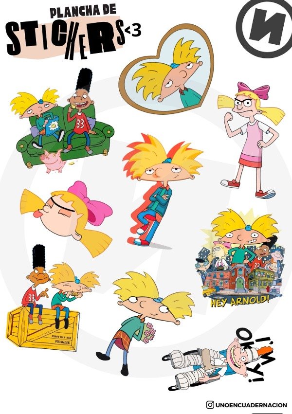 Plancha Hey Arnold - Uno House