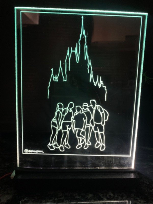 LÁMPARA LED PERSONALIZADA - PLAYGLASS
