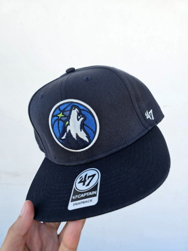 Minnesota Timberwolves New Logo '47 Brand Captain Snapback - USAGORRAS