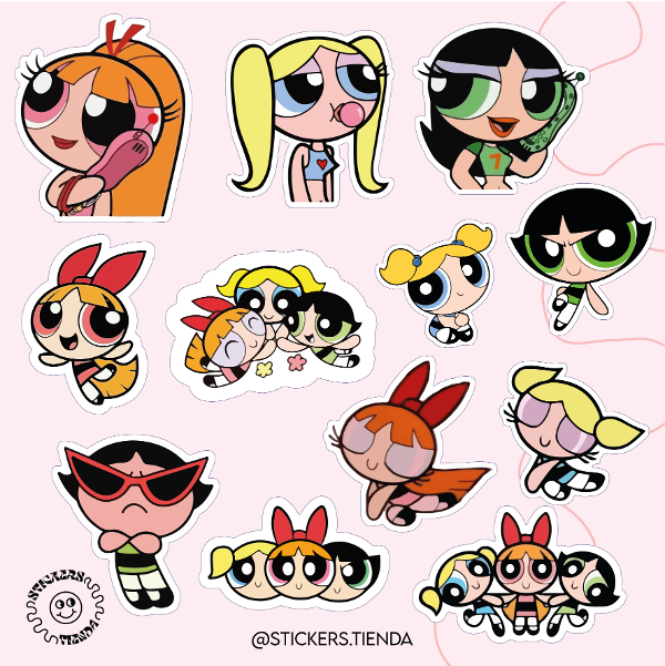 Plancha mediana Chicas Superpoderosas - Tienda de Stickers