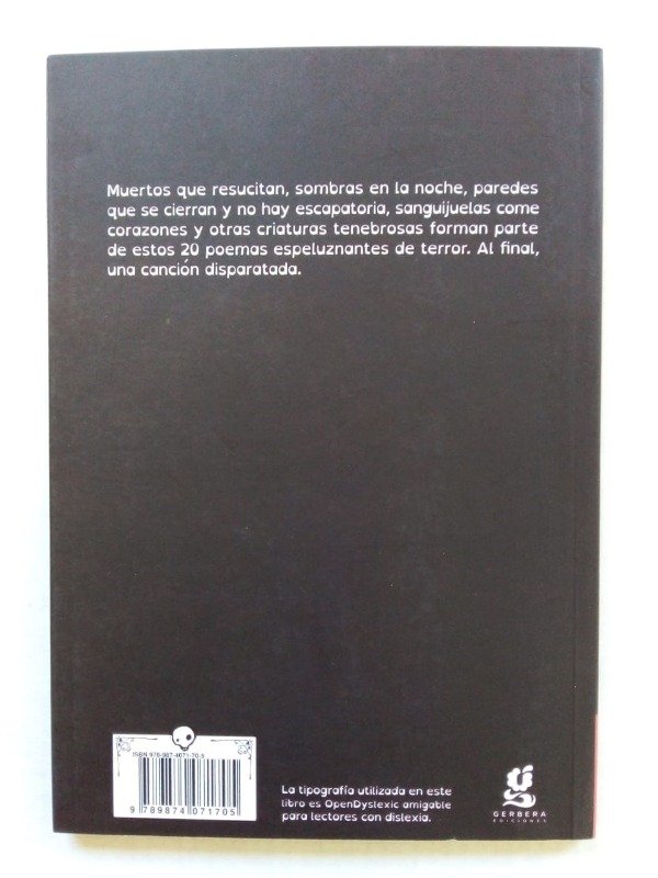 20 poemas de terror - Bayona Chavetta - Gerbera 2019 - La Masmédula Libros