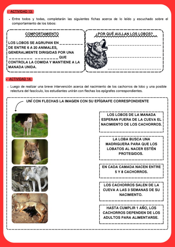 Secuencia "Cuentos con lobos" para 1ero y 2do año - lamagiadelaula