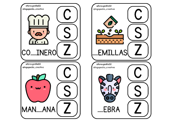 Ortografía C, S, Z - Fonografia