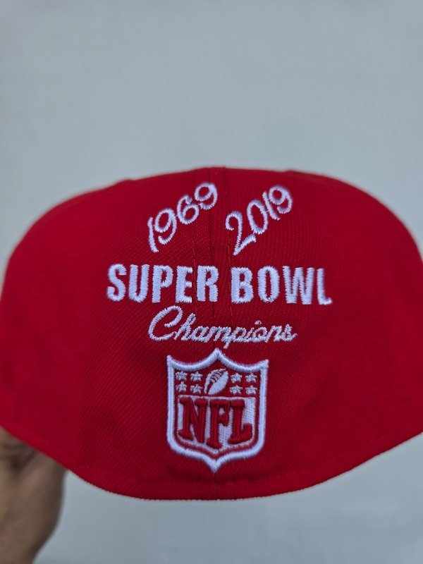 Kansas City Chiefs Crown Champs 2x Collection New Era 59FIFTY Talle 7 3 ...