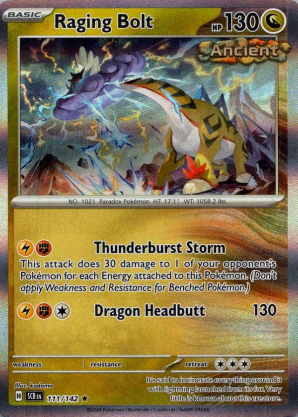 Raging Bolt - 111/142 - Stellar Crown - Holo - ALUMINETCG