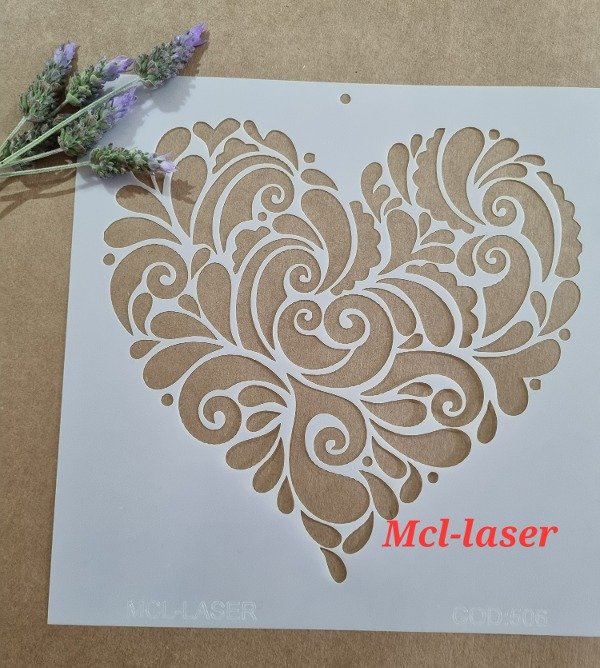 St 506 de 25x25 cm - Corazon - MCLLASER