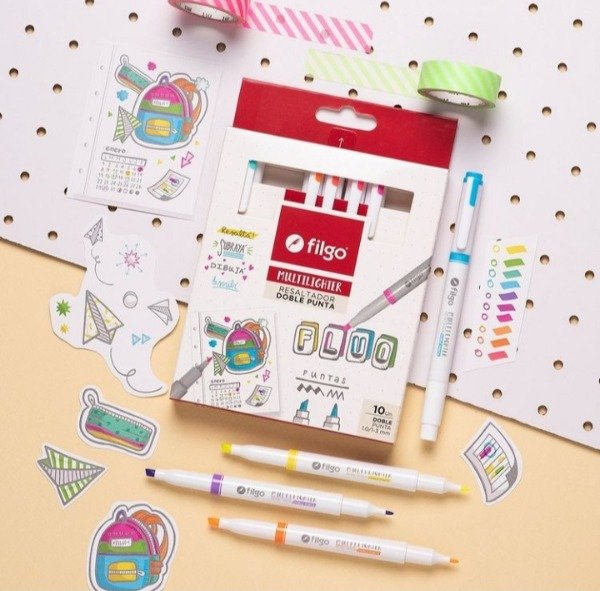 Resaltadores Filgo Multilighter Fluo x10 - Libreria del Sol