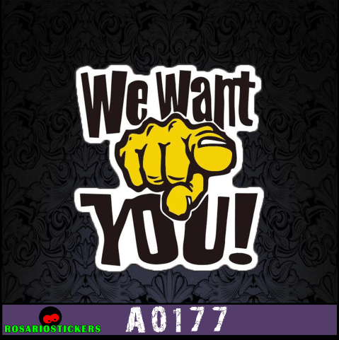 A0177 - We want you! - RosarioStickers