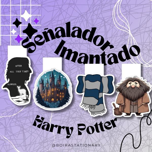 Señalador Imantado Harry Potter - boirastationary
