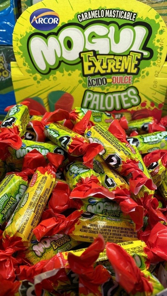 CARAMELOS MOGUL PALOTES SANDIA PAQUETE DE 5 UNIDADES - snackeandorosario