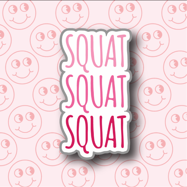 squat squat squat - Tienda de Stickers