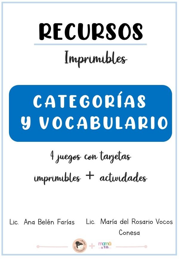 CATEGORÍAS Y VOCABULARIO - Recurso linguístico - Almacen de Recursos