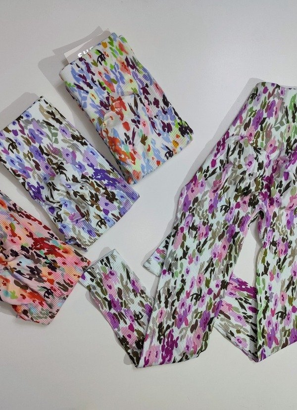 Calza SHEIN diseño Flor Acanalado PREMIUM - ATENEAS INDUMENTARIA