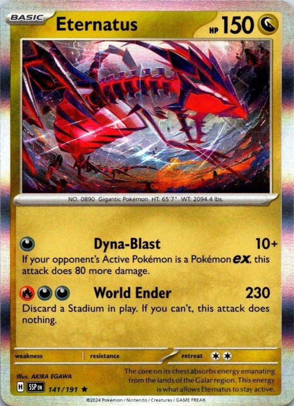 Eternatus - 141/191 - Surging Sparks - Holo - ALUMINETCG