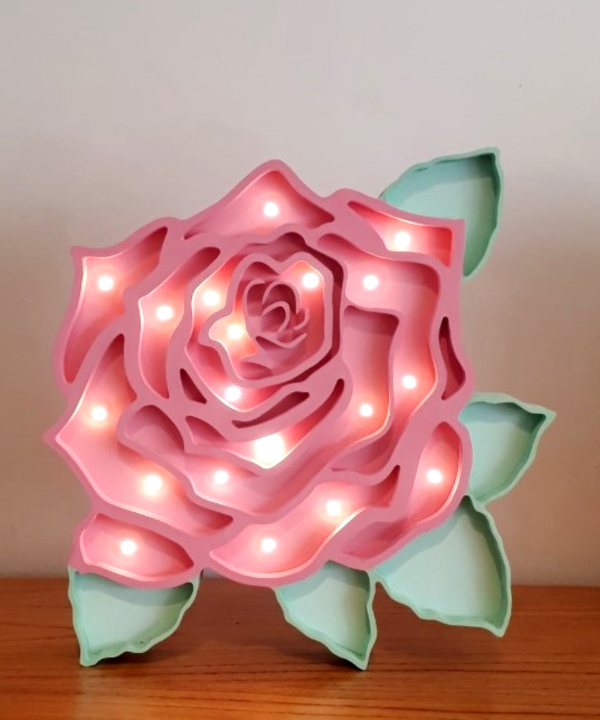 Luz, Lámpara Led - Rosa - Tienda LUMA