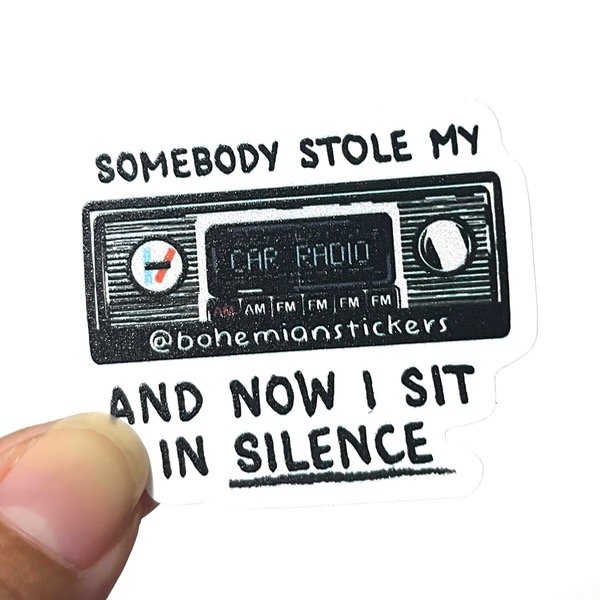 CAR RADIO - Sticker individual Twenty One Pilots - Bohemian Stickers