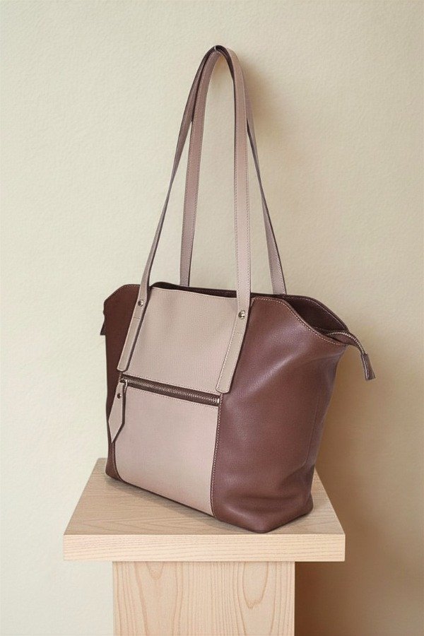 Cartera Tote Bicolor (2 combinaciones) - Varese Calzados