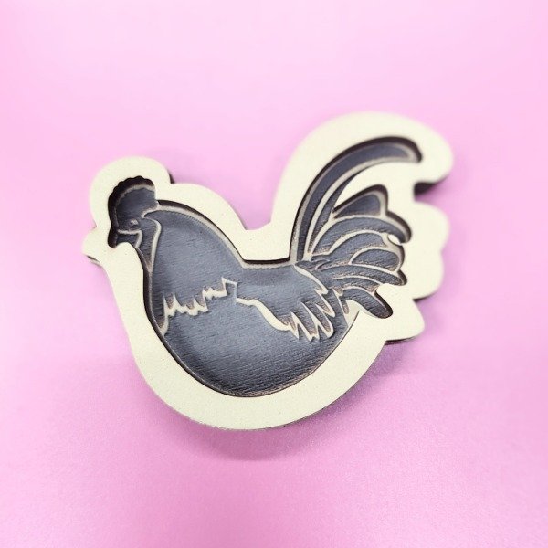 Molde gallo - Artística TallerAzul