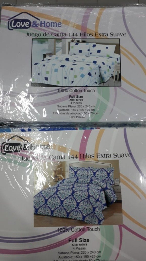 Sábanas Love and home 1 Plaza 1/2 - Blanqueria Original