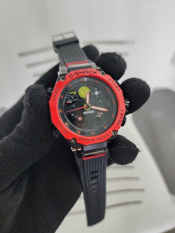 Casio G-Shock Ferrari Rojo Y Negro Edición Limitada - Horus Exclusive