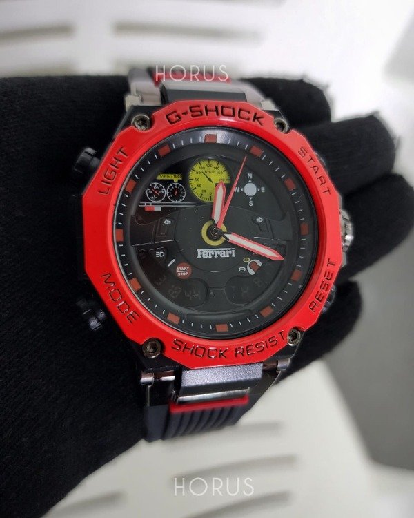 Casio G-Shock Ferrari Rojo Y Negro Edición Limitada - Horus Exclusive
