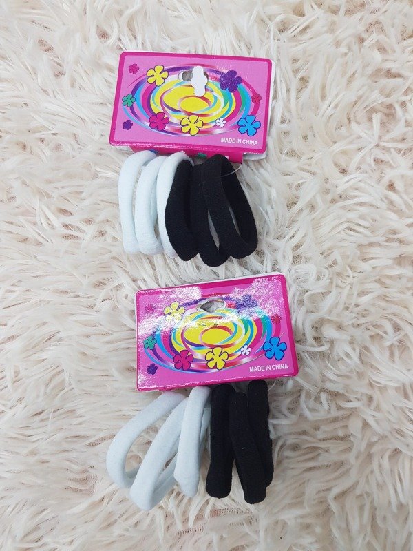 Pack Colitas Blanca y negras x6 - Butterfly Accesorios