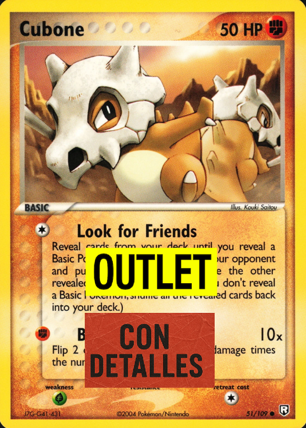 OUTLET Cubone Team Rocket Returns 51/109 - ALUMINETCG