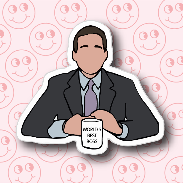 The Office el mejor jefe del mundo - Tienda de Stickers