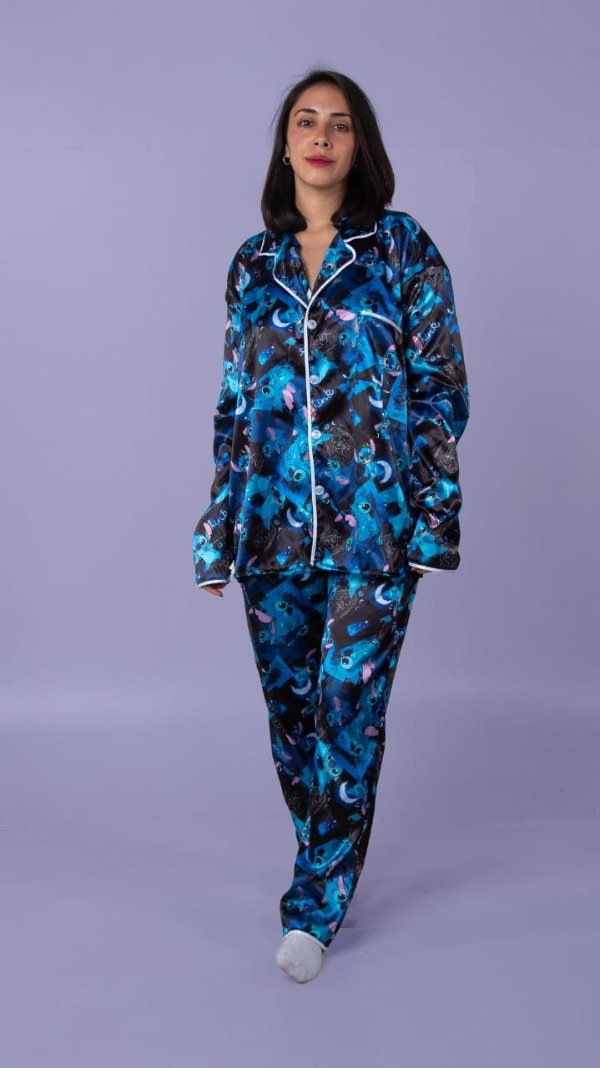 Pijama de saten stich - Tradiciones Materas