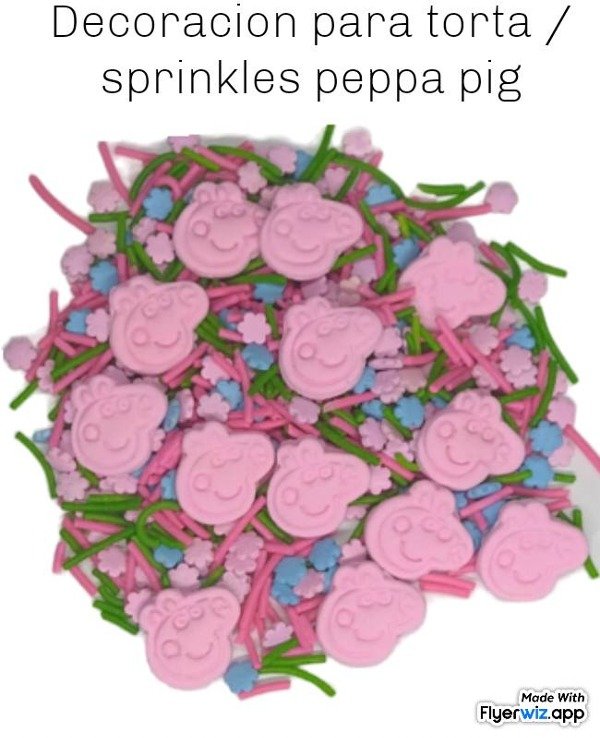 SPRINKLES PEPPA PIG 100GR - Mirian dulce golosinas