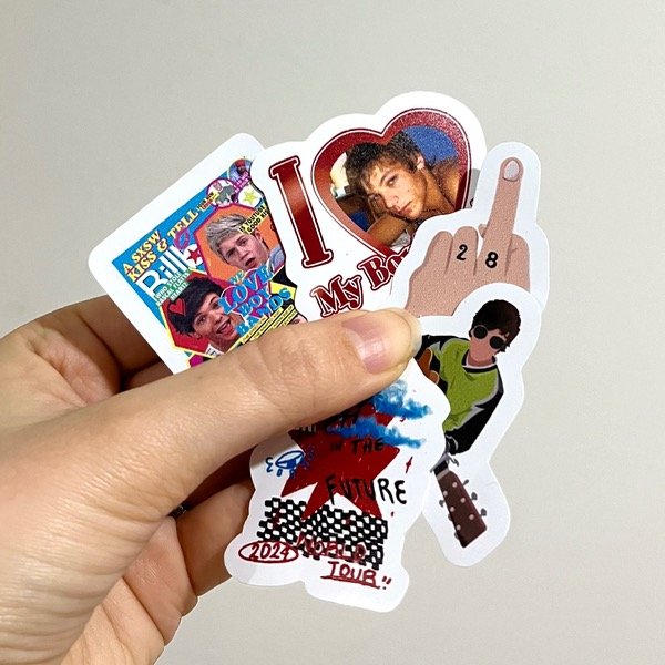 Pack LOUIS x5 stickers - Louis Tomlinson - Bohemian Stickers