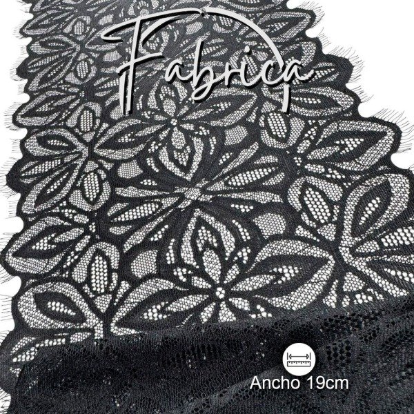 PS223 Puntilla Negra con pelitos. Medida: 19cm (por metro) - Fabricá Tu ...