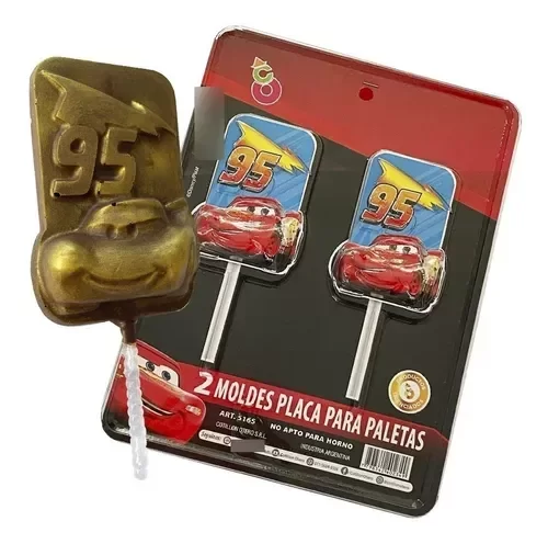 Molde para chupetín Cars rayo mcqueen - Mirian dulce golosinas