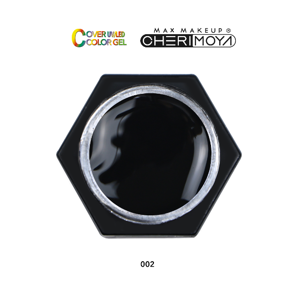 Gel paint #002 Negro Cherimoya - Las Gardenias Nails