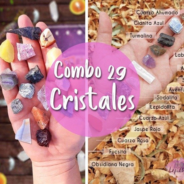 Combo 29 Cristales! (Cristales de 2 a 3 Cm) - Vida Lepidolita
