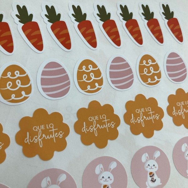 Stickers Felices Pascuas x40 - La Tarjetería
