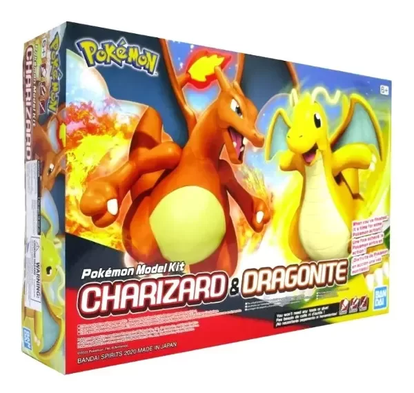 POKEMON MODEL KIT: CHARIZARD Y DRAGONITE - BANDAI - PLAYERZ