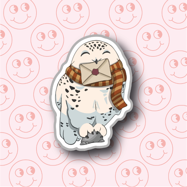 Hedwig con una carta - Tienda de Stickers