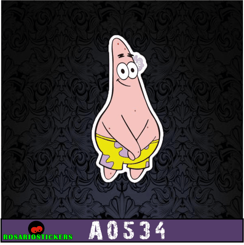 A0534 - Patricio Estrella Bob Esponja - RosarioStickers