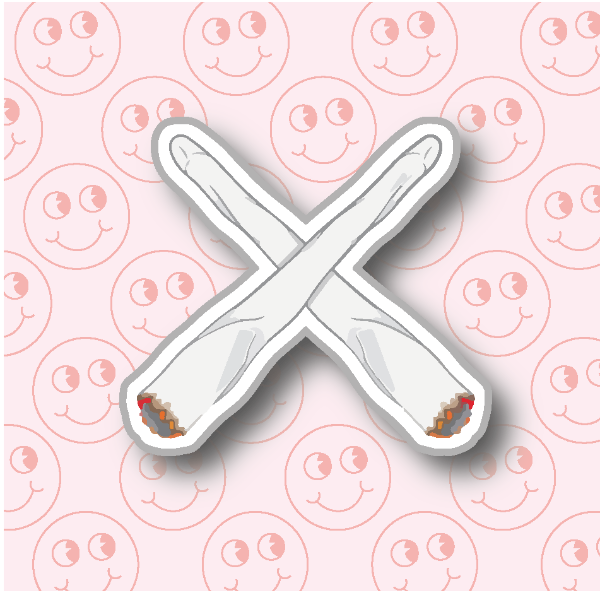 Cruz kush - Tienda de Stickers