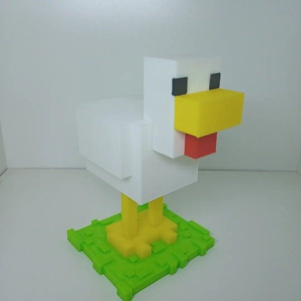 Gallina de "Minecraft" - Kenobi Impresiones 3D
