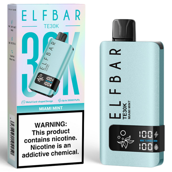 ELFBAR TE POD 30 MIL PUFSS (MIAMI MINT) - Mundo Vapers Store