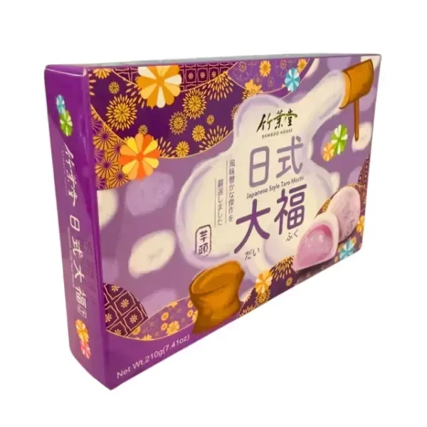 MOCHI DAIFUKU SABOR TARO BAMBOO HOUSE 210 GR - Tiendas-Kintsugi