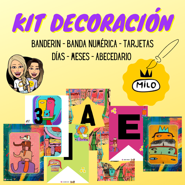 KIT DECORACIÓN. MILO LOCKETT - Andamos Creando