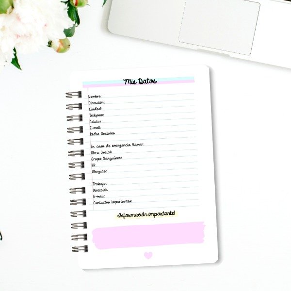 Agenda 2026 Imprimible Pdf Diaria C/horario - Vertical Pastel - Piedra ...