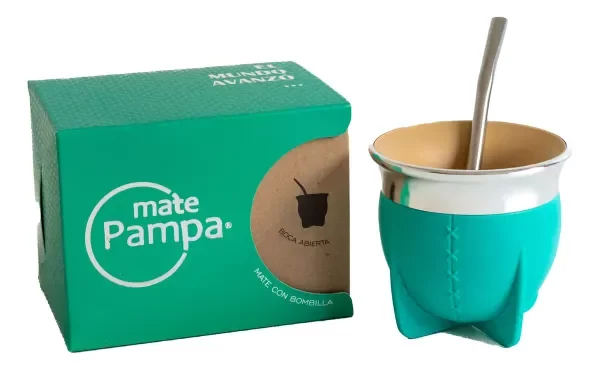Mate Pampa Boca Abierta Turquesa - nahuel zalazar cell