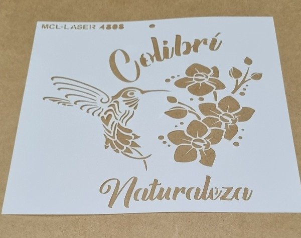 St 4808 de 25x25 cm - Colibri Naturaleza - MCLLASER